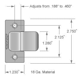 Timely TA-1 Adjustable T-Strike for Timely Frame
