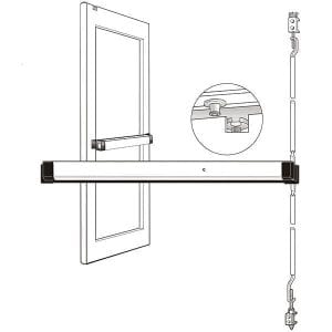 Adams Rite 8600 Narrow Stile Concealed Vertical Rod Exit Device