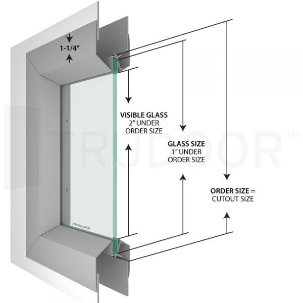 Air Louvers VSLS Stainless Steel Vision Lite Frame